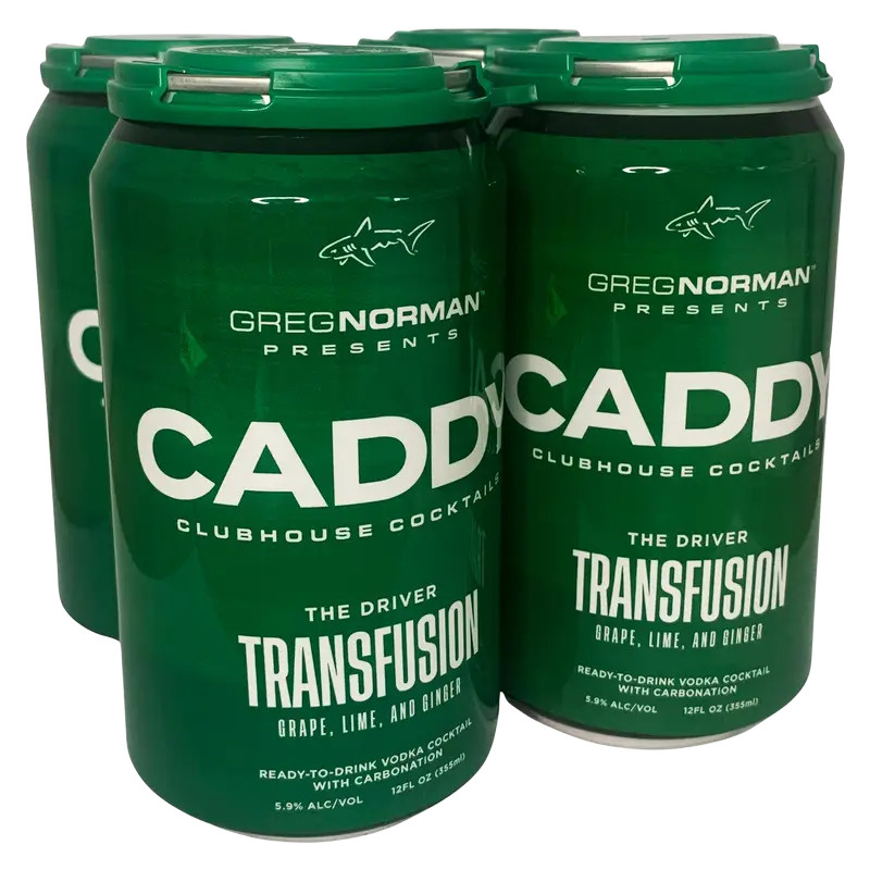 Caddy Cocktails Transfusion Grape Lime Ginger 4pk cans - Haskell's Wine ...