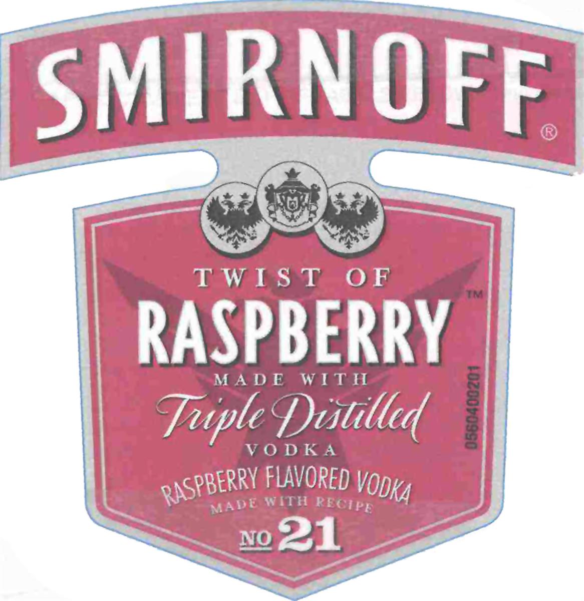 Smirnoff Raspberry Vodka 1.0L - Haskells