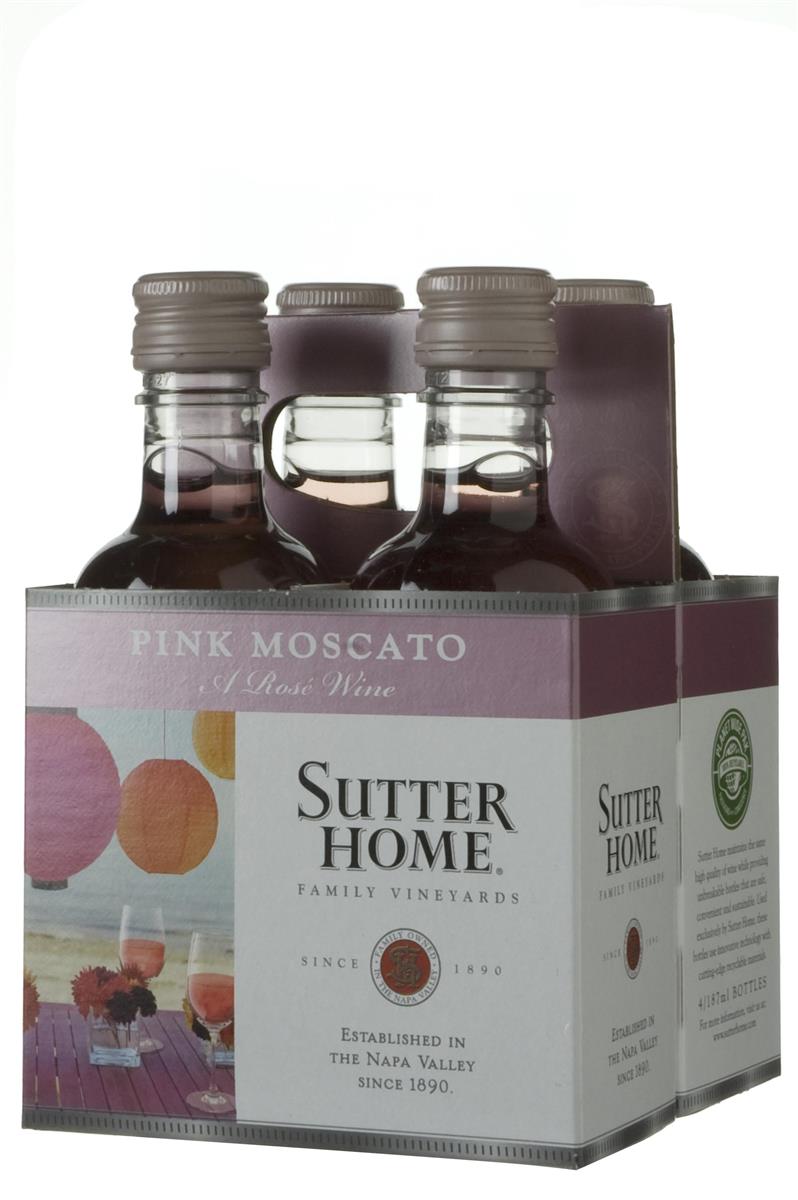 Sutter Home Pink Moscato 4pk - Haskells