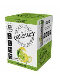 Carbliss Lemon Lime 4pk cans - Haskells