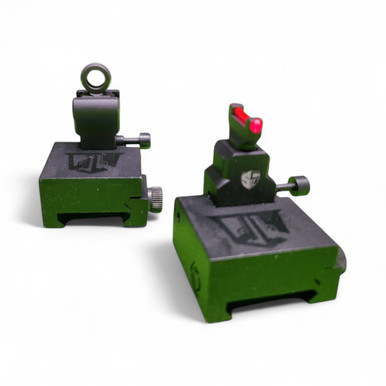 Striplin Fiber Optic AR Flip-Up Sight Set - Creekside Custom