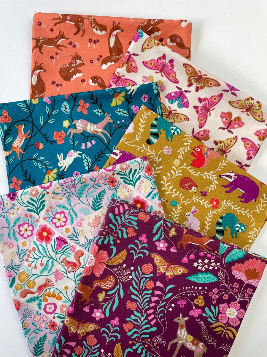 Pastel Moths | Wild Folk Collection | Dashwood Studio | 100% Cotton ...