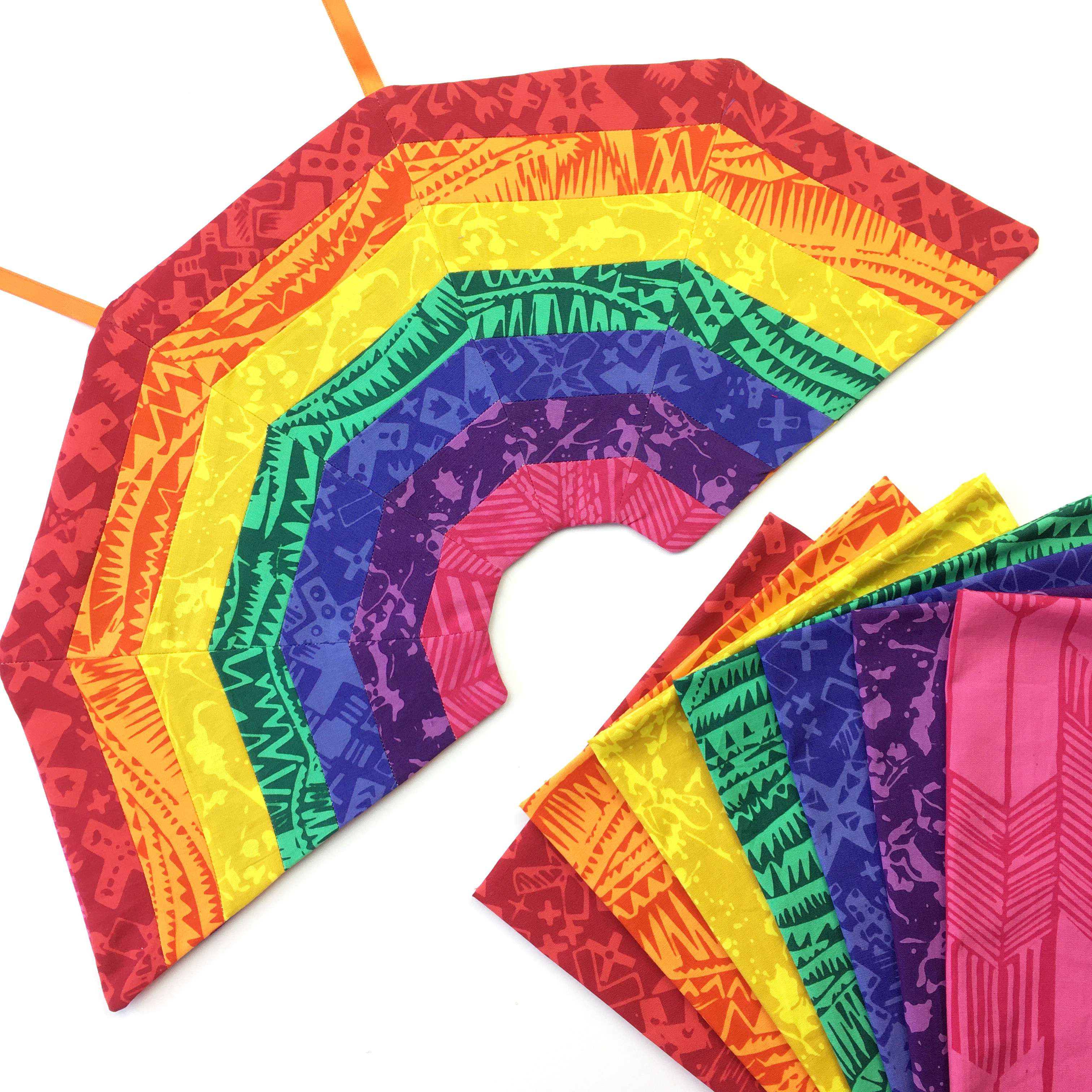 Patchwork Hanging Rainbow Tutorial - The Fabric Fox