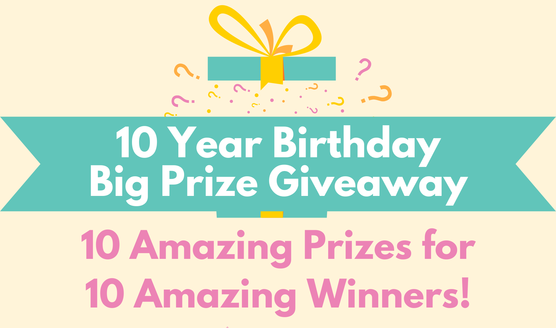 10 Year Birthday Big Prize Giveaway - The Fabric Fox