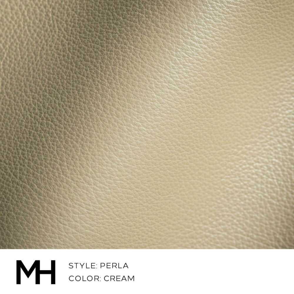 Moss Home | Made in the USA - Perla Cream Leather Swatch