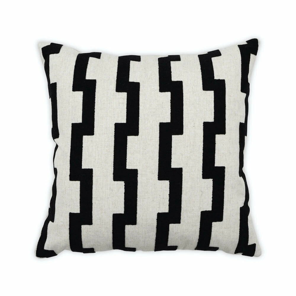 Moss Home - Made in the USA | Edgy 22" Pillow in Black