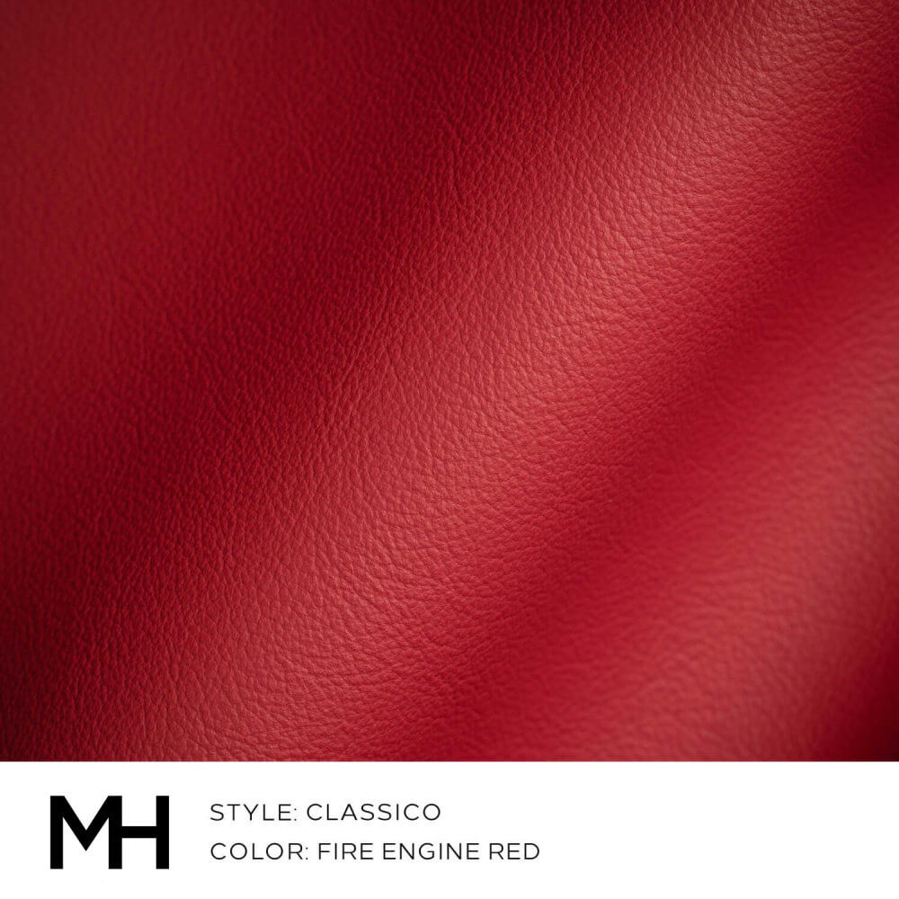 Moss Home | Made in the USA - Classico Fire Engine Red Leather Swatch