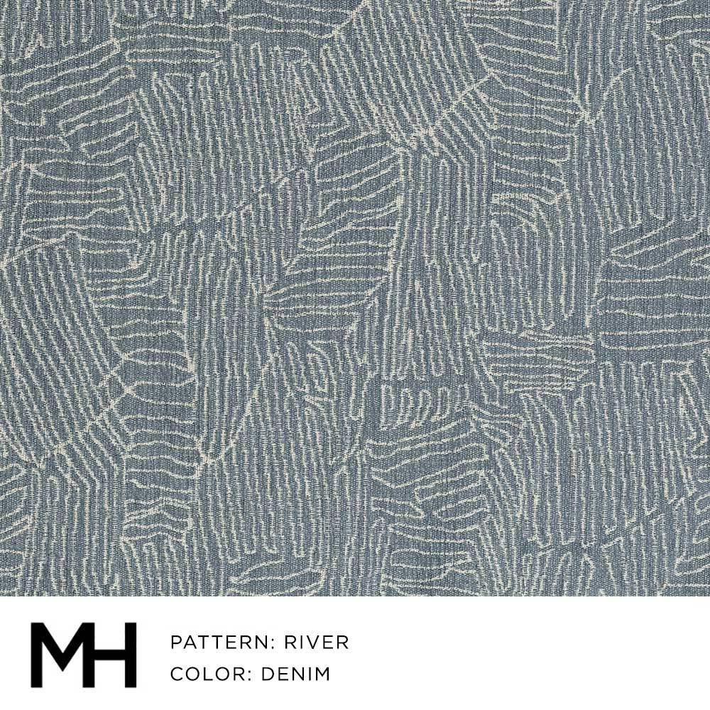 Moss Home | Made in the USA - River Denim Fabric - Memo