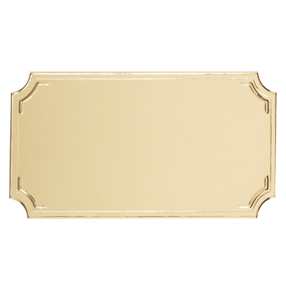 Gold Pressed Engraving Plate 100mm x 50mm E15174F