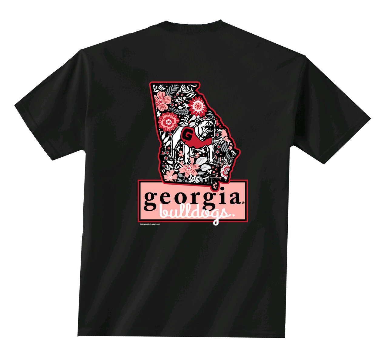 New World Graphics Georgia Bulldogs Football UGA Floral Filled Georgia ...
