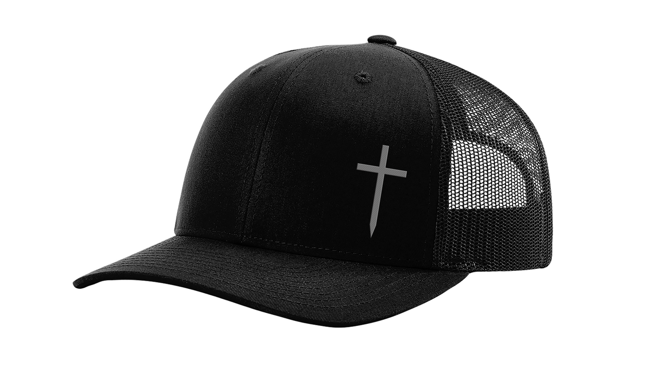 Trenz Shirt Company Christian Embroidered Cross Hat - Trenz Shirt Company