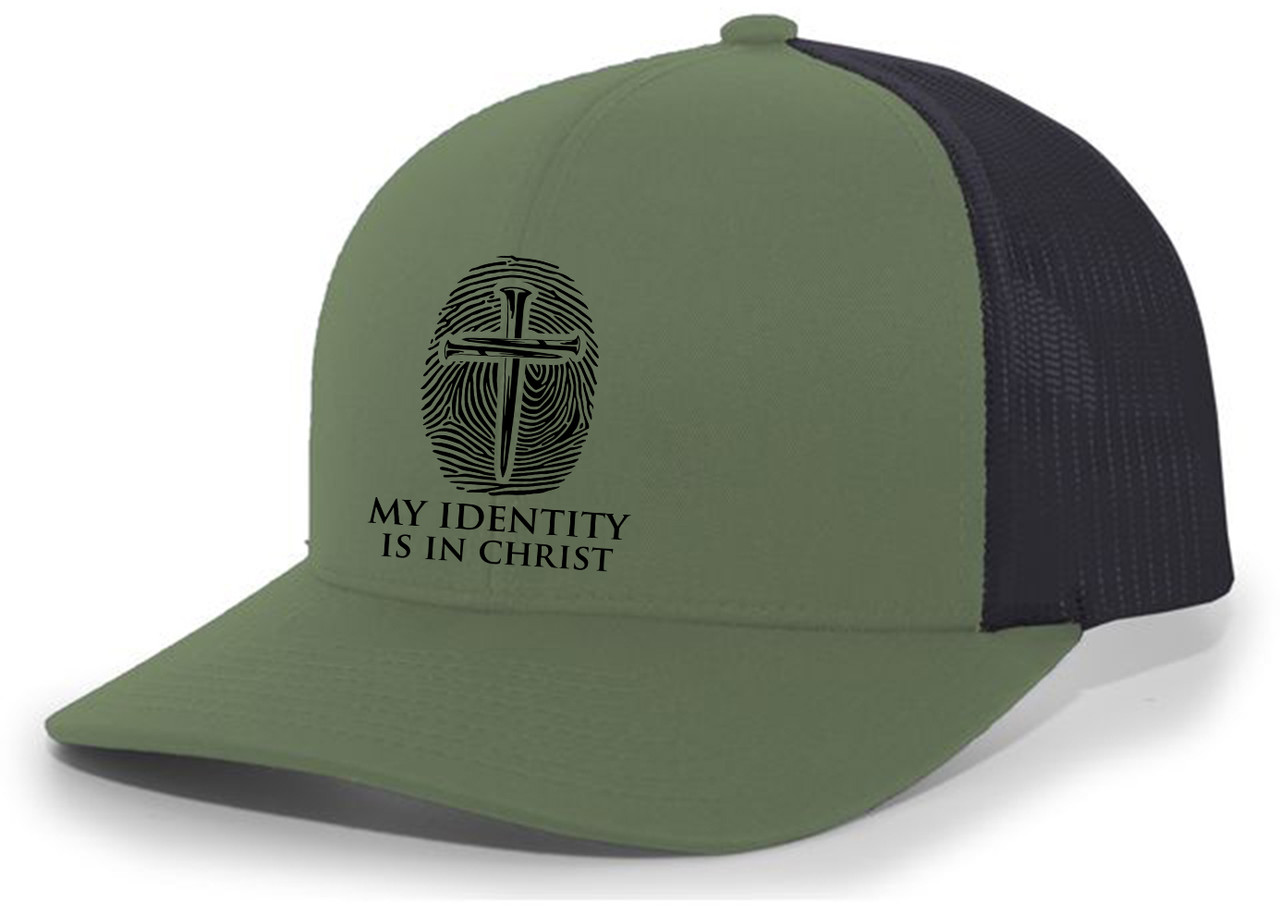 Christian My Identity Is In Christ Jesus Fingerprint Nail Cross Jesus ...