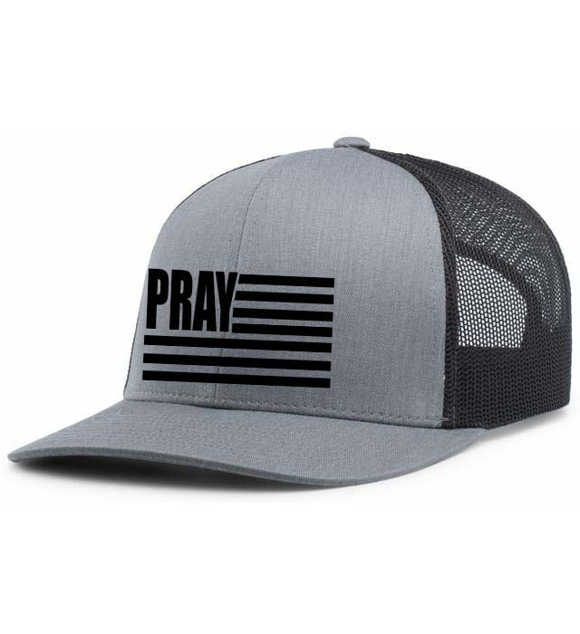 Mens Christian Hat Pray American Flag USA Patriotic Christian Mens Mesh ...