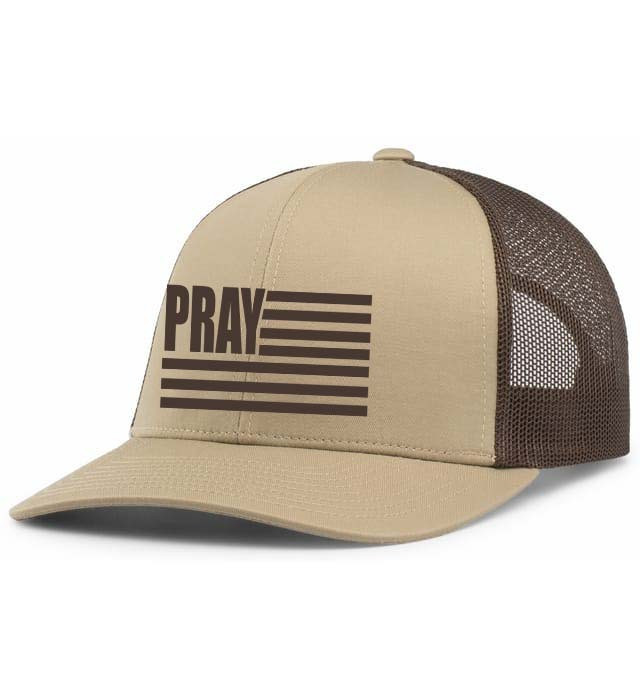 Mens Christian Hat Pray American Flag USA Patriotic Christian Mens Mesh ...