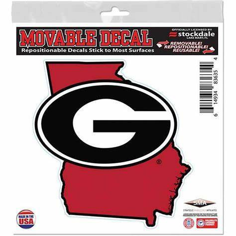 Georgia Bulldogs Greek Key State Outline W/Georgia G Decal - Trenz ...