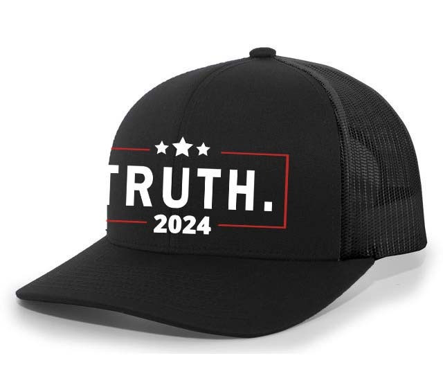 Mens Vivek Hat Vivek Ramaswamy Truth Slogan 2024 Mesh Back Trucker Hat ...