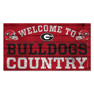 Wincraft Wooden 13x24 Georgia Bulldogs Welcome to Bulldogs Country Sign ...