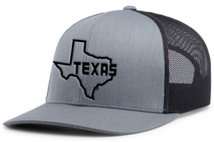 Mens Texas Hat Texas State Outline Embroidered Trucker Hat - Trenz ...