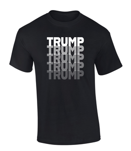 Trenz Shirt Company Trump Faded Lettering Patriotic 45th President ...