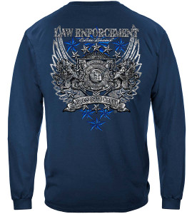 Elite Breed Law Enforcement Chrome Wings Law Enforcement 100% Cotton ...