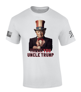 Patriot Pride Thank You Uncle Trump American Flag Sleeve T-shirt ...