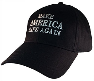 Make America Safe Again Embroidered Hat Black - Trenz Shirt Company