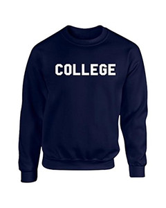 Animal House 'College' Crew Neck Sweatshirt Navy Blue - Trenz Shirt Company