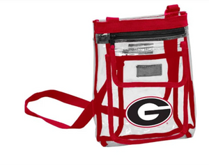 Logo Brands Univeristy of Georgia UGA NCAA Game Day Clear Crossbody Bag ...