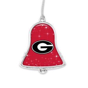 From The Heart Georgia Collegiate UGA Bulldogs Snow Stars Bell Ornament ...