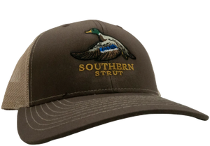 Southern Strut Embroidered Mallard Duck Mesh Back Trucker Hat Baseball ...