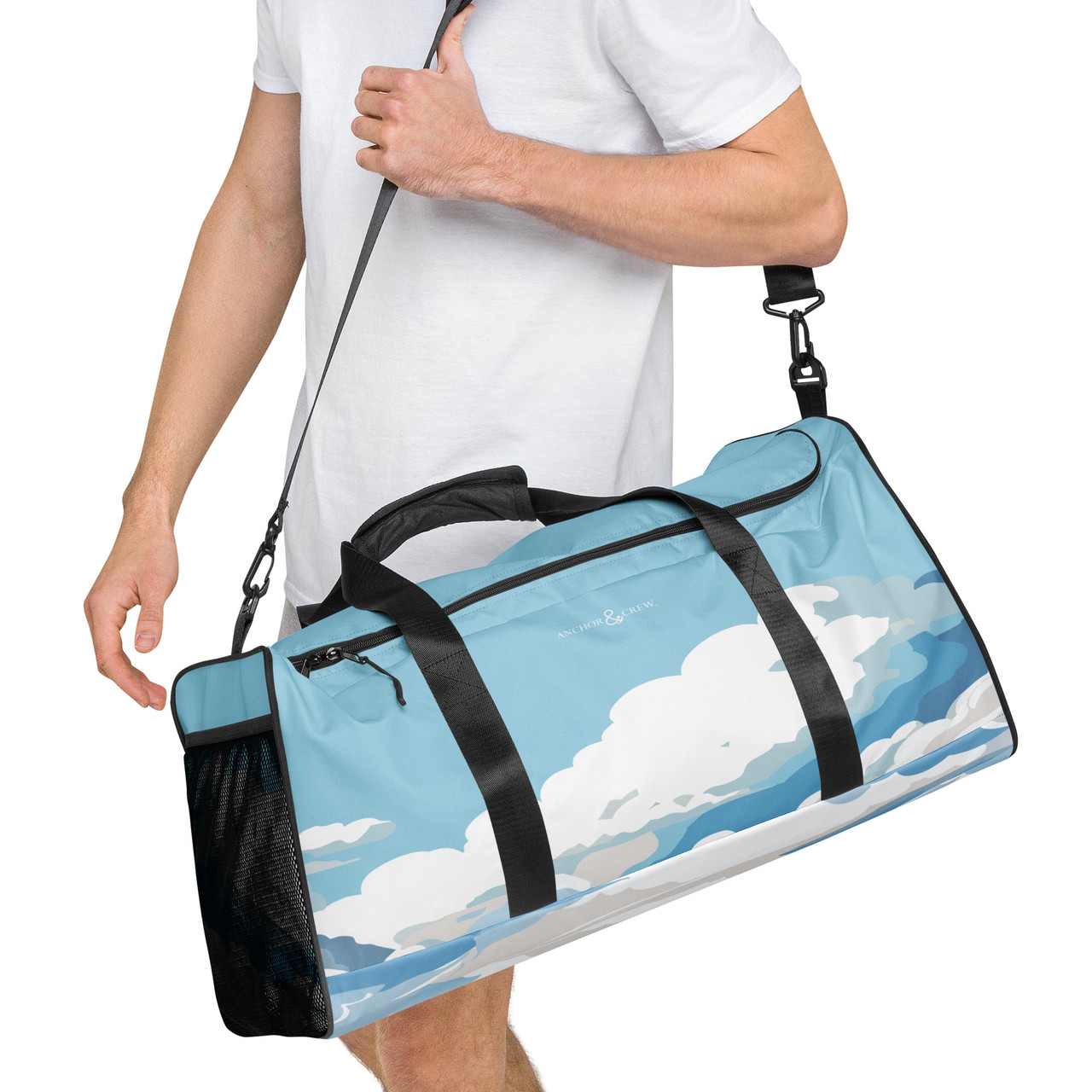 Deep Waves Pattern Weekender Duffle Bag | ANCHOR & CREW