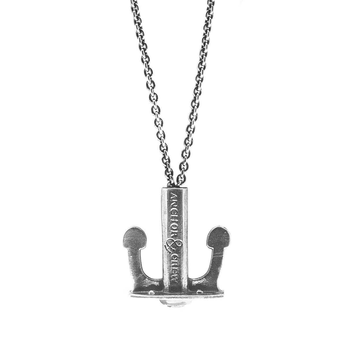 London Pulley Silver Necklace Pendant | ANCHOR & CREW
