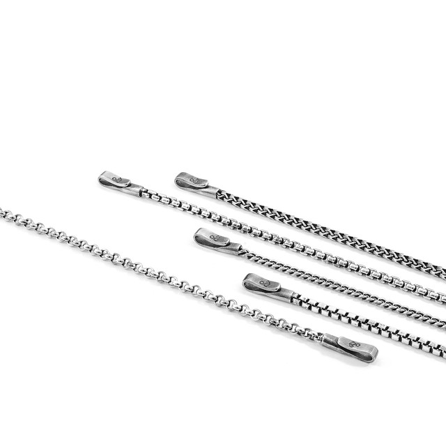 Mizzen Double Sail Silver Chain Bracelet | ANCHOR & CREW