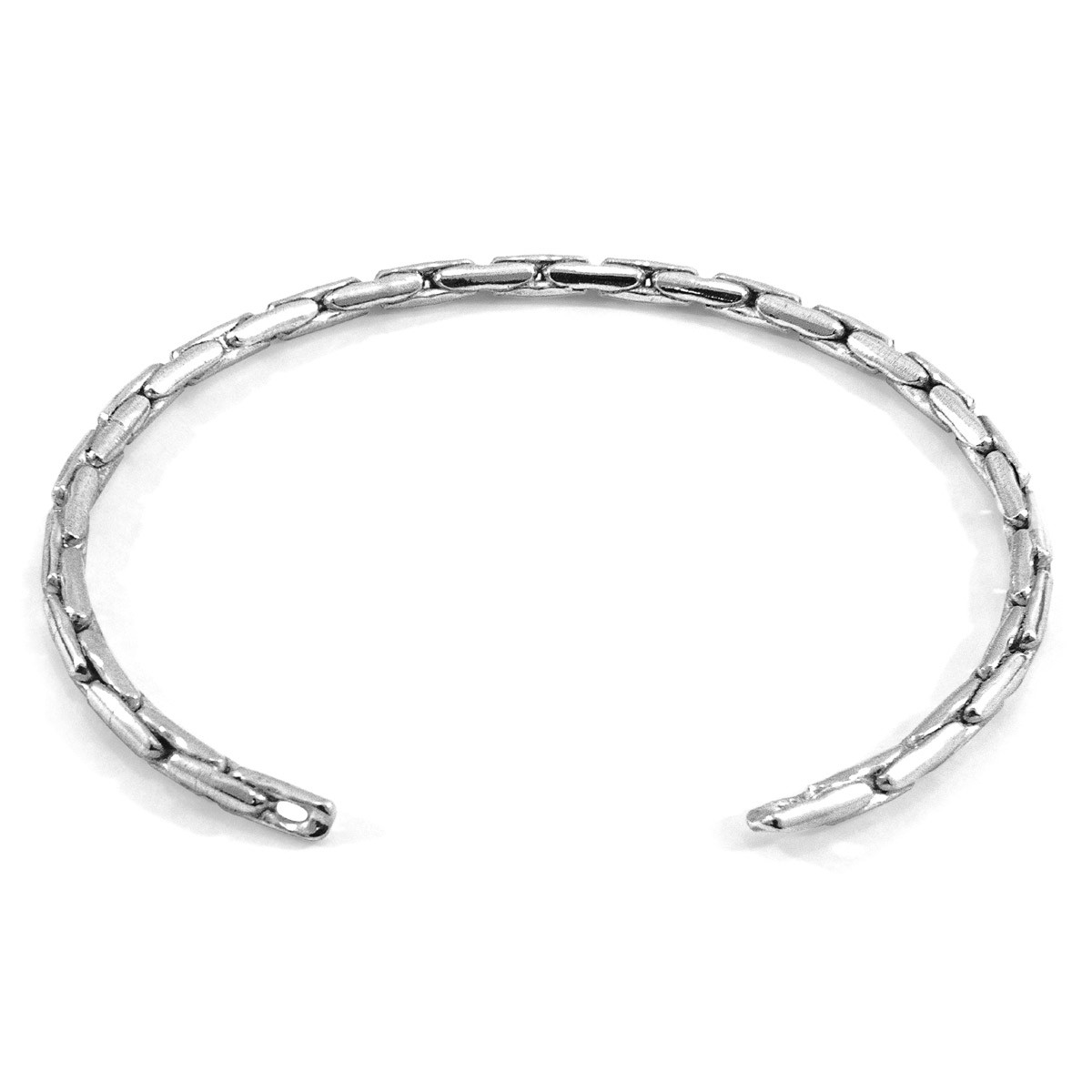 Mizzen Sail Silver Chain Bangle | ANCHOR & CREW