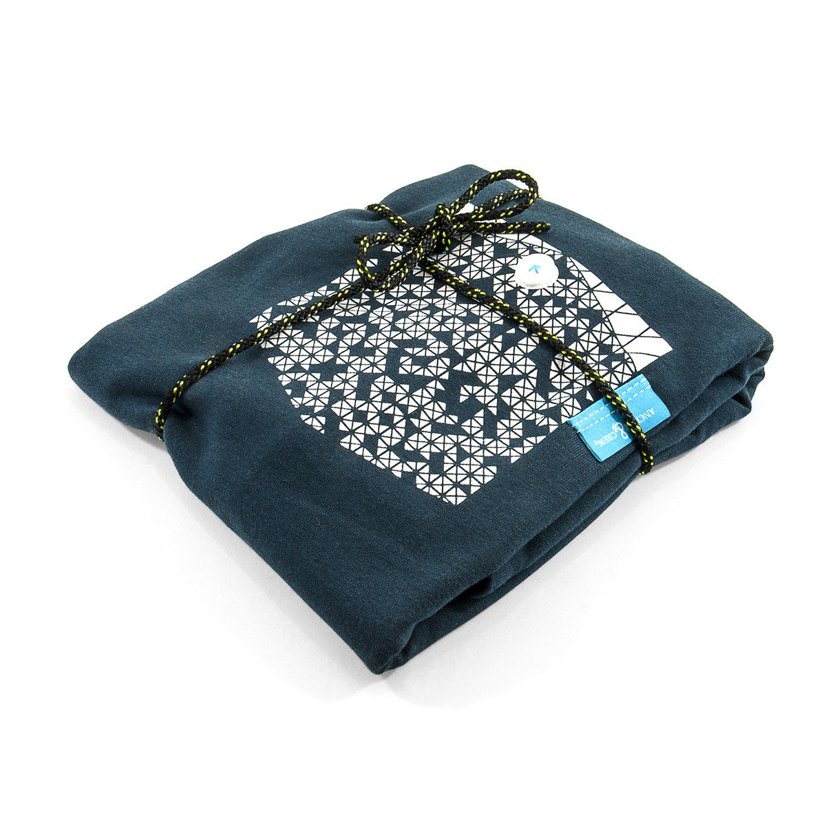 Steel Blue Digit Print Organic Cotton T-Shirt (Mens) | ANCHOR & CREW