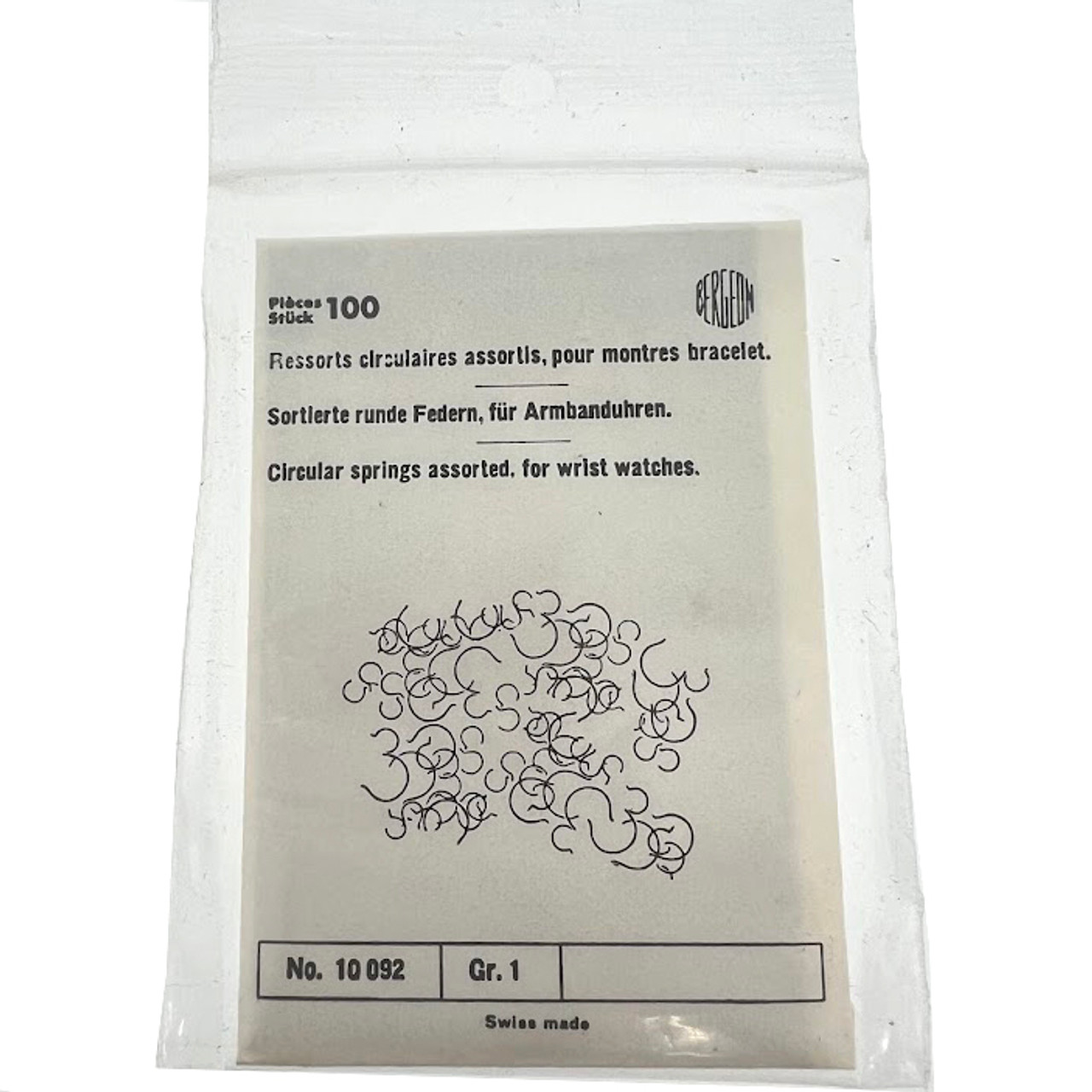 Bergeon® Circular Click Springs for Wrist Watch Swiss Made