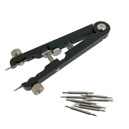 Black Spring Bar Tool for Watch Bands Straps Bracelets 6mm to 30mm