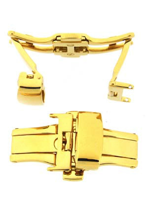 Deployment buckle push button release gold plated Watch Parts Tools