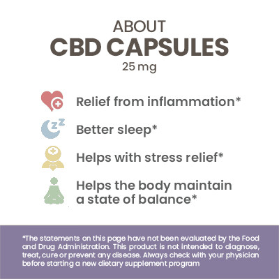 CBD Capsules 25 mg for Sale | Hempure CBD