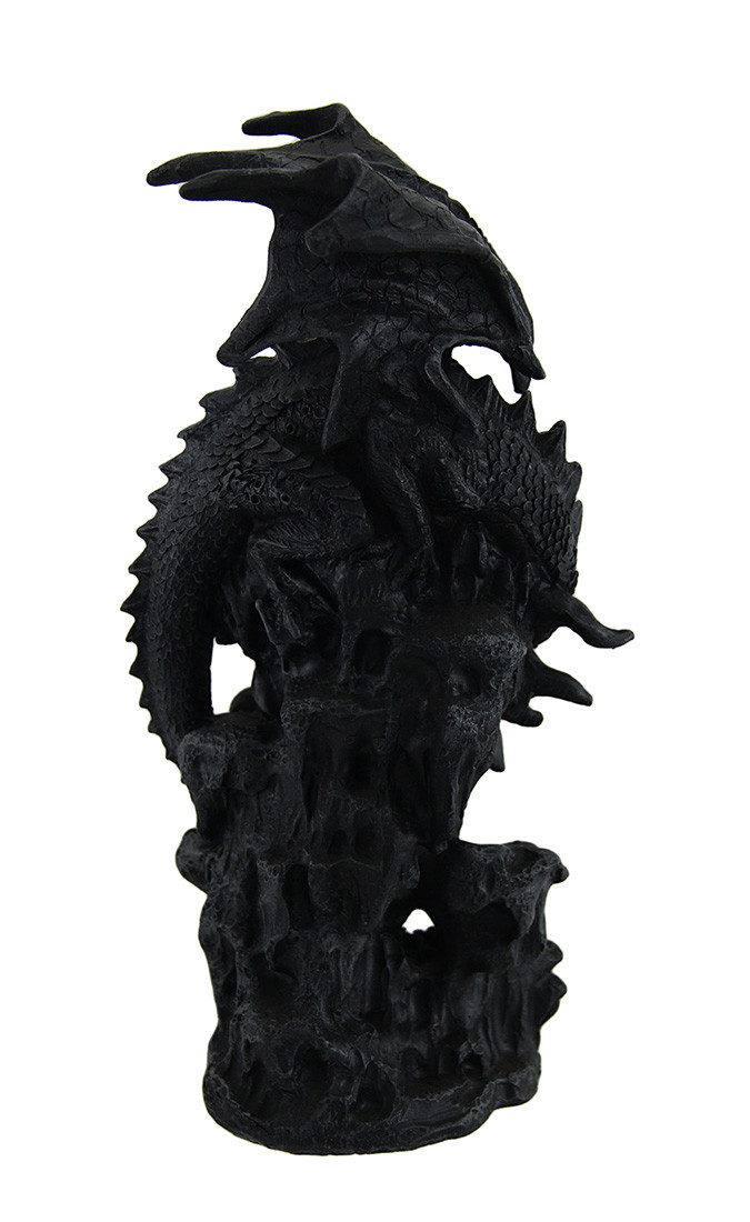 Scratch & Dent Portal Protector Black Dragon Perched On Fiery Green Eye ...