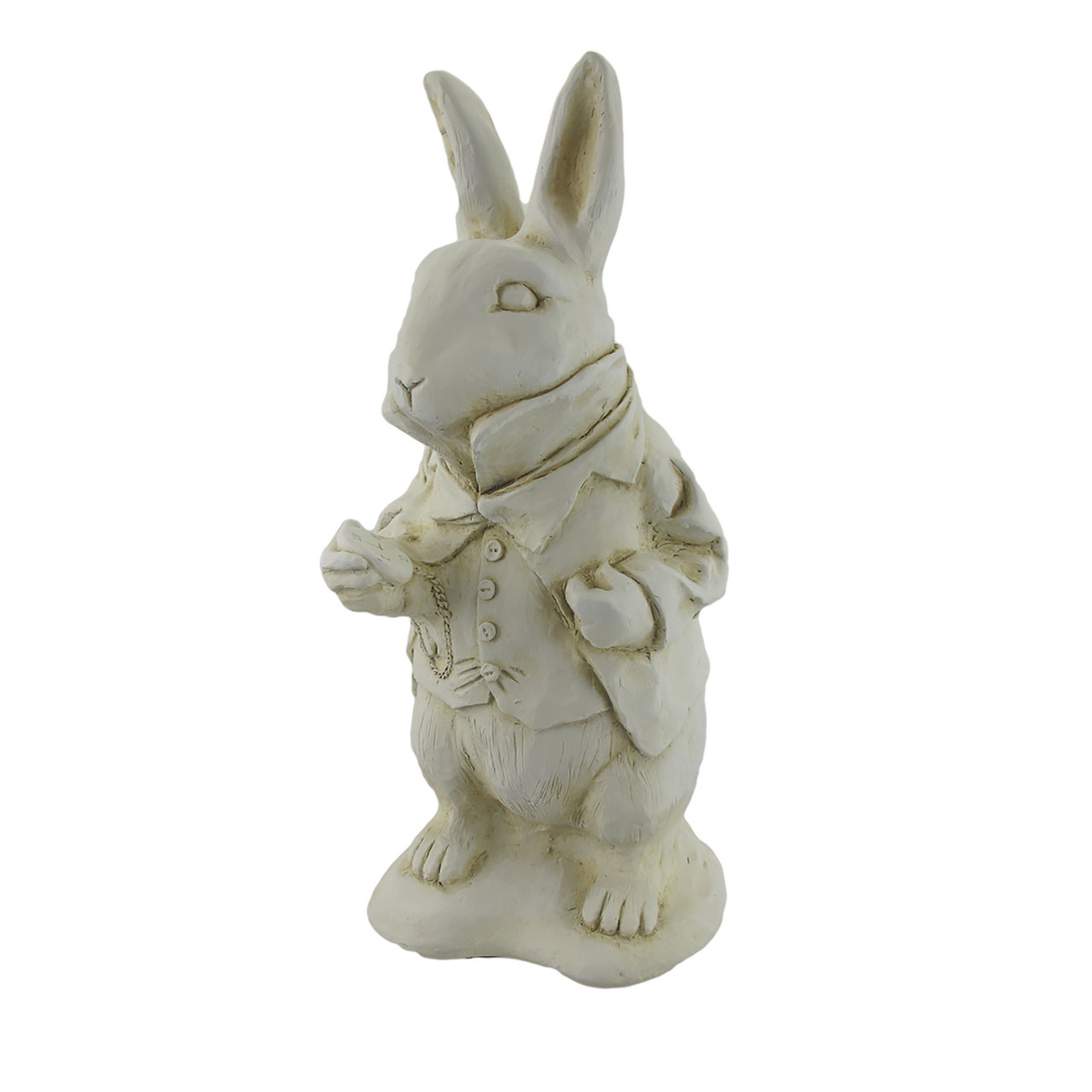 Alice in Wonderland White Rabbit Garden Statue Museum White-RESIN ...