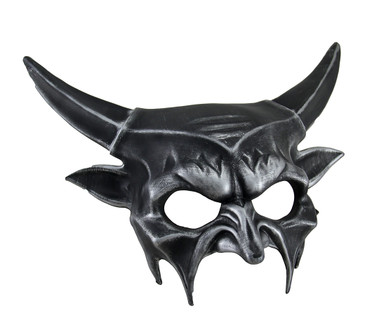 Metallic Half Face Demon Costume Mask - Things2Die4