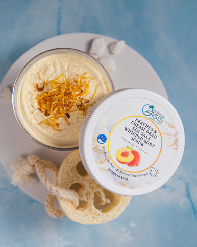 Peaches & Cream Dead Sea Salt Whipped Body Scrub