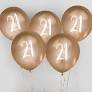 Number 21 Balloons Gold Chrome - The Queen's Pantry