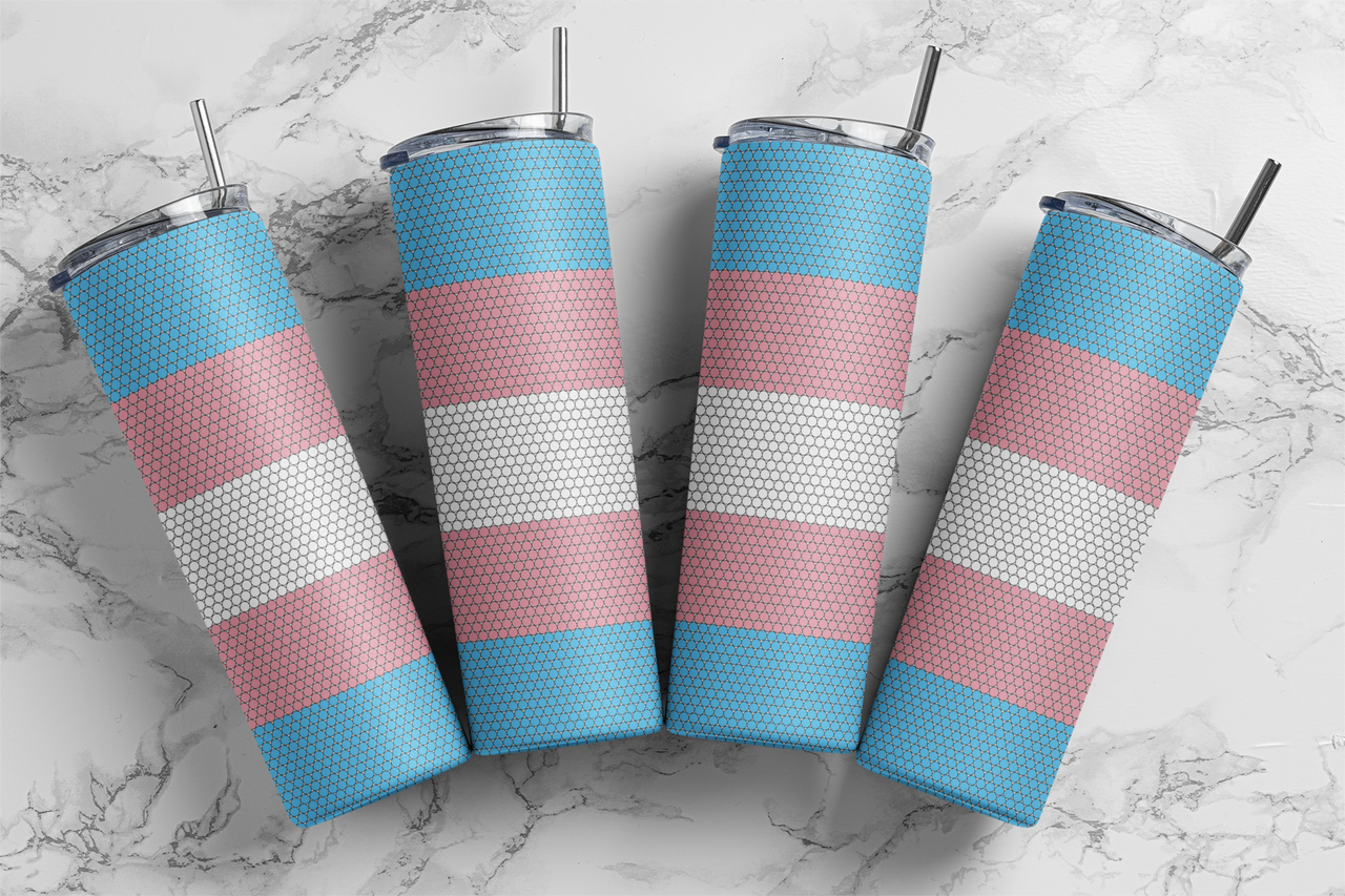 Transgender Flag 20 oz Skinny SS16 60x63