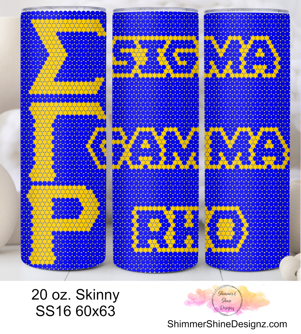 Sigma Gamma Rho Blue 20 oz Skinny SS16 60x63