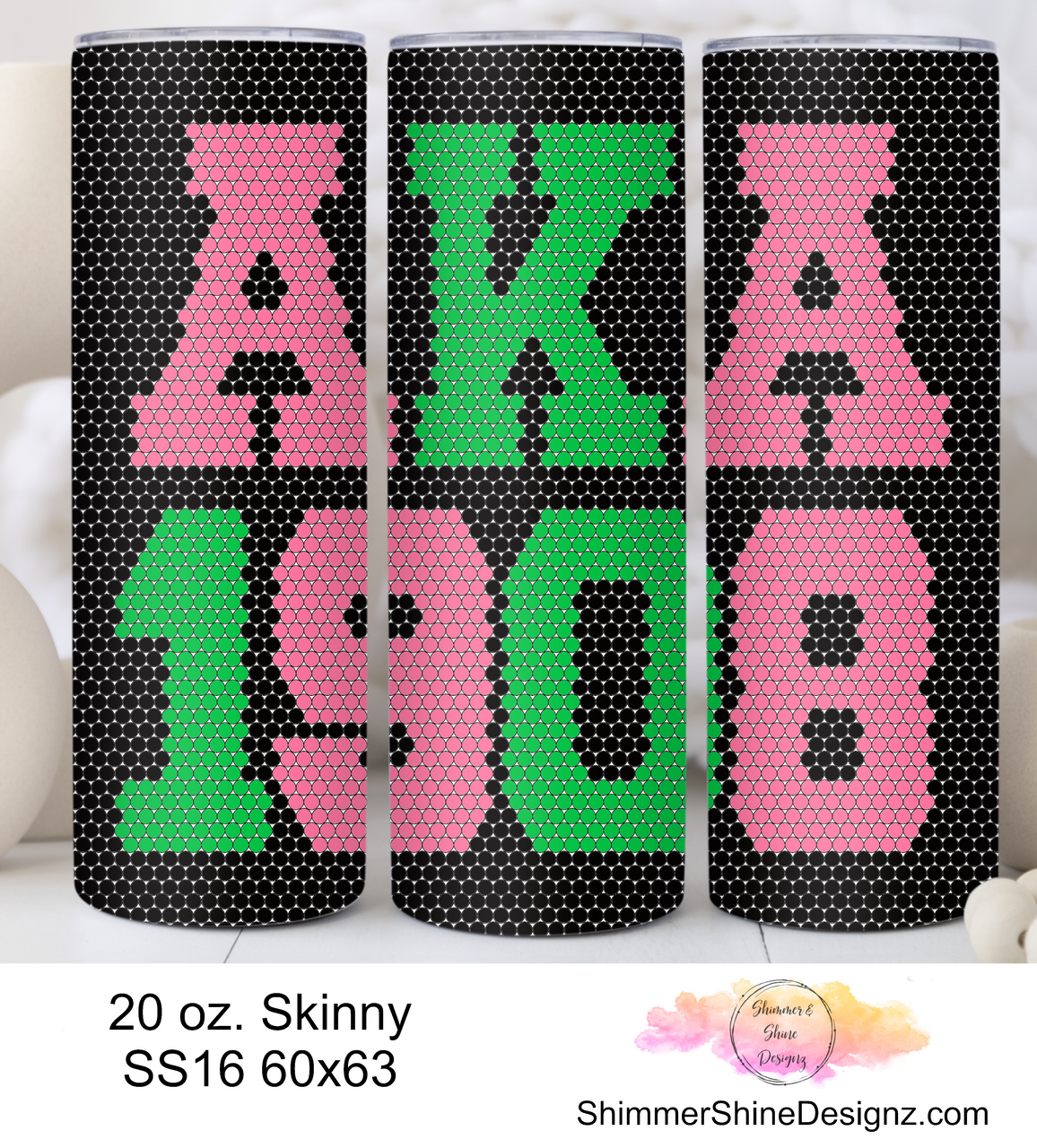 AKA 1908 Black 20 oz Skinny SS16 60x63