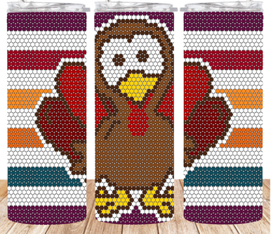Cute Turkey Stripes 15 oz. Skinny SS16 60x55