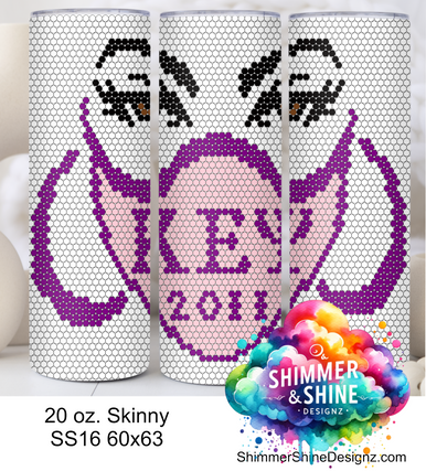 Kappa Epsilon Psi Face Mask 20 oz Skinny SS16 60x63 DIGITAL DOWNLOAD