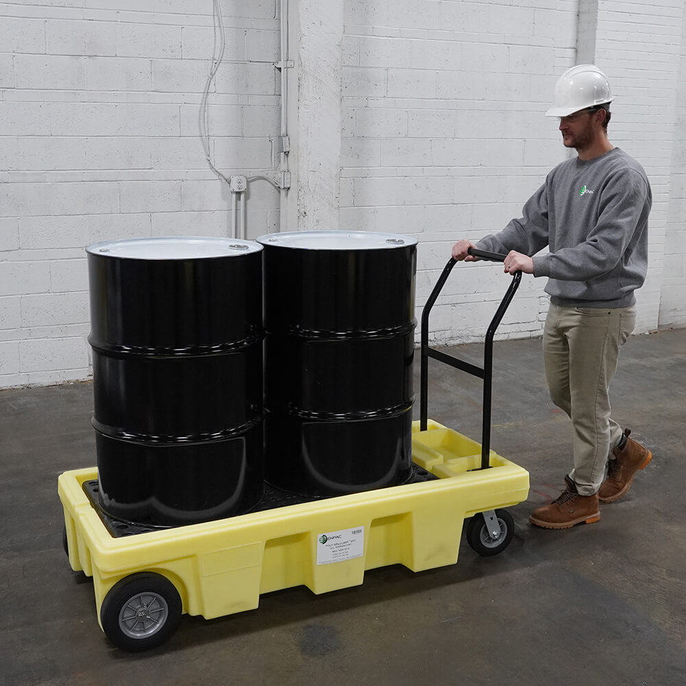 2 Drum Poly Spill Cart All-Terrain | ENPAC